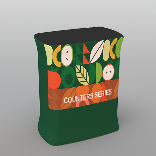 Folding Portable Reception Desks Counter Table Stand Display Curved ...