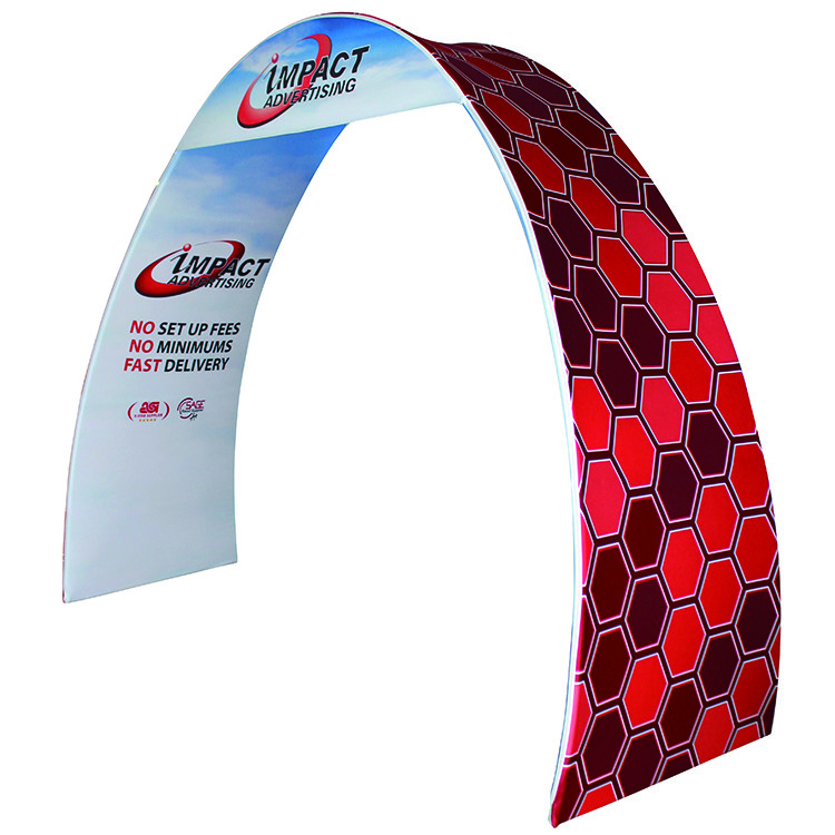 106in Modern Arch Display Stand Aluminum Tension Fabric Pop Up Booth ...